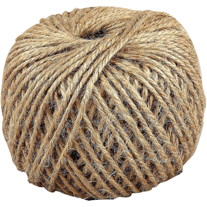 Jute touw naturel 3mm 100 meter - creaknutselen.nl