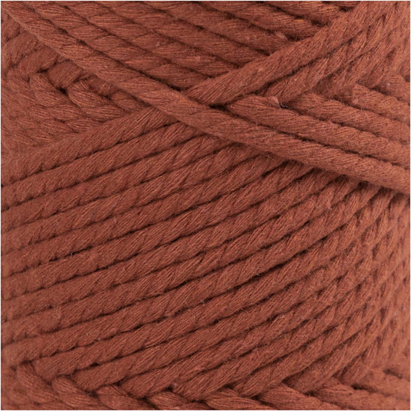 Macrame touw 4mm roest 55 meter - creaknutselen.nl