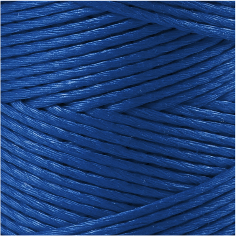 Rol touw Bamboe koord 1mm blauw 65 meter - creaknutselen.nl